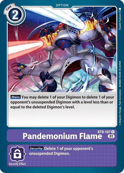 Digimon New Awakening Pandemonium Flame BT8-107 U