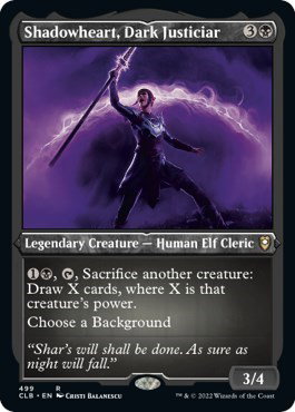 Shadowheart, Dark Justiciar (Etched Foil) - 499 - Commander Legends ...
