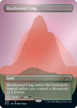 Rootbound Crag - 459 - Secret Lair Drop Series Magic: The Gathering ...