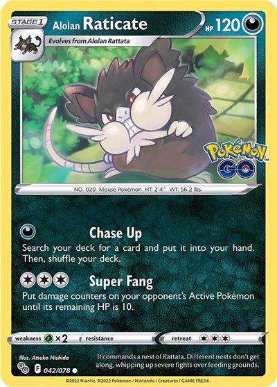 Pokemon Pokemon Go Alolan Raticate 042/078