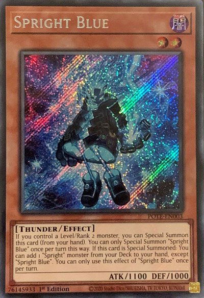 YuGiOh Power of the Elements Spright Blue POTE-EN003