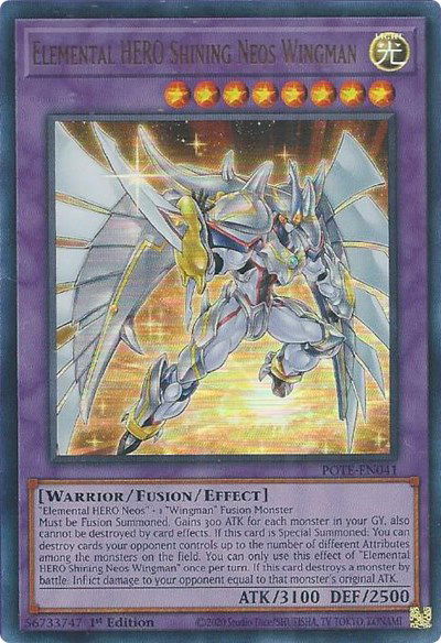 Elemental HERO Shining Neos Wingman - POTE-EN041 - Power of the ...