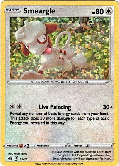 Pokemon McDonald's Promos 2022 Smeargle 15/15