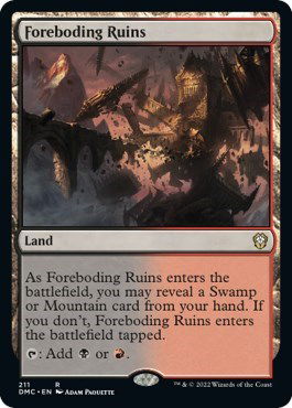 Magic: The Gathering Commander: Dominaria United Foreboding Ruins