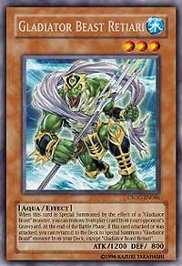 Gladiator Beast Retiari - CSOC-EN086 - Crossroads of Chaos YuGiOh ...