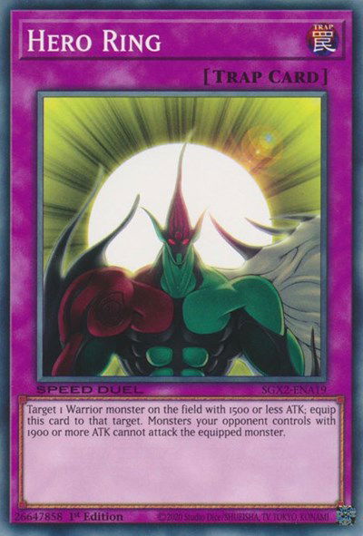 Hero Ring - SGX2-ENA19 - Speed Duel GX: Midterm Paradox YuGiOh - Collectr