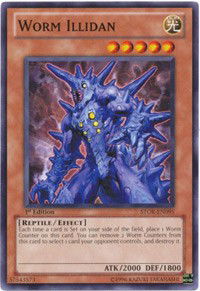 YuGiOh Storm of Ragnarok Worm Illidan STOR-EN095
