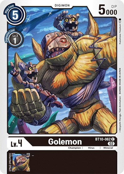Golemon - BT10-062 C - XROS Encounter Digimon - Collectr