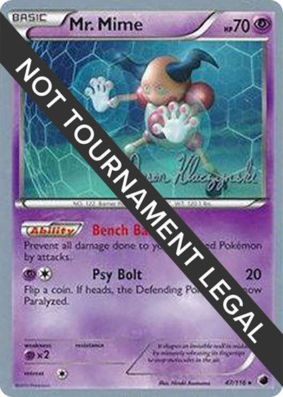 Mr. Mime (Jason Klaczynski) - 47/116 - World Championship Decks Pokemon ...