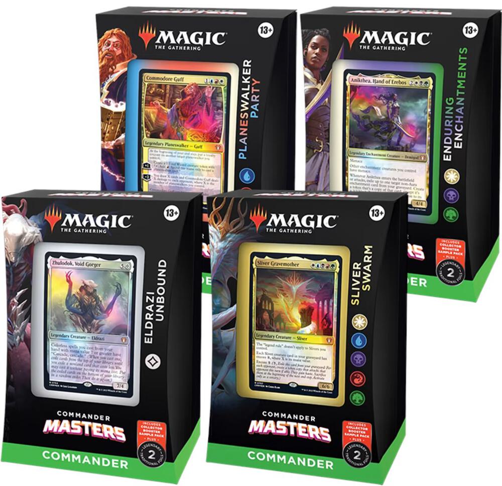 Commander Masters Commander Decks [Set of 4] - Commander Masters Magic ...