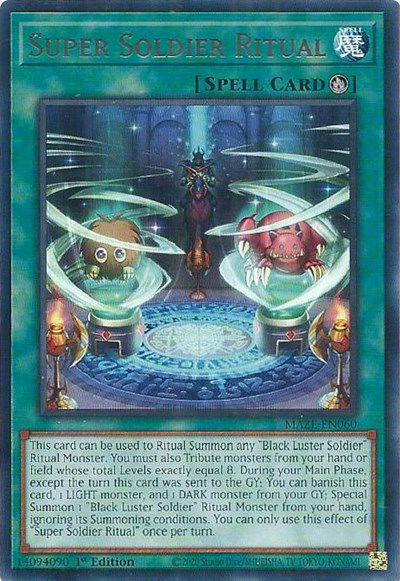 Super Soldier Ritual - MAZE-EN060 - Maze of Memories YuGiOh - Collectr