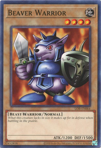 Beaver Warrior - LOB-EN064 - Legend of Blue Eyes White Dragon (25th ...