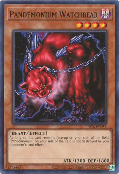 Pandemonium Watchbear - DCR-EN058 - Dark Crisis (25th Anniversary Edition) YuGiOh - Collectr