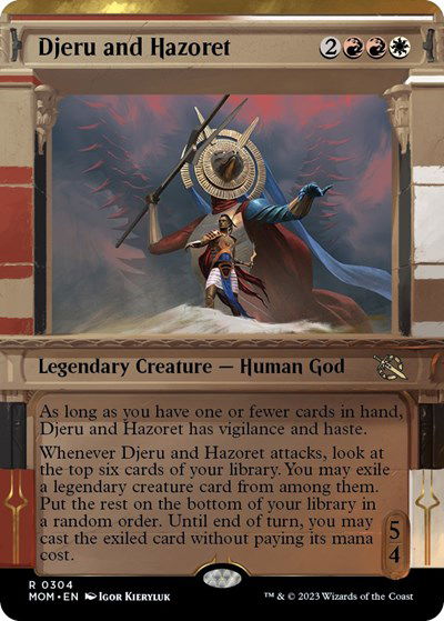 Magic: The Gathering March of the Machine Djeru and Hazoret (Showcase) 304