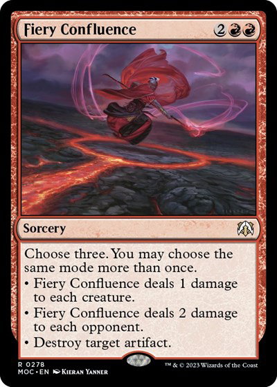 Fiery Confluence - Commander: March of the Machine Magic: The Gathering ...