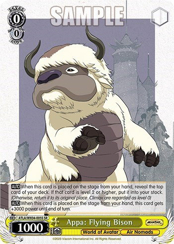 Appa: Flying Bison (SR) - ATLA/WX04-005S SR - Avatar: The Last ...