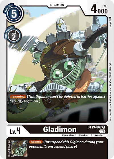 Digimon Versus Royal Knight Booster Gladimon BT13-067 C