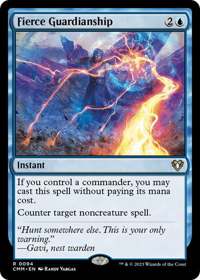 Fierce Guardianship - 94 - Commander Masters Magic: The Gathering ...