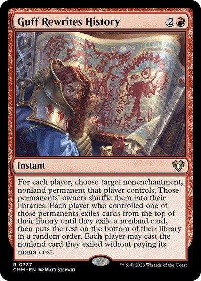 Magic: The Gathering Commander Masters Guff Rewrites History 737