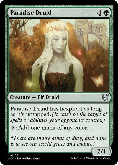 Paradise Druid - Commander: Wilds of Eldraine Magic: The Gathering ...