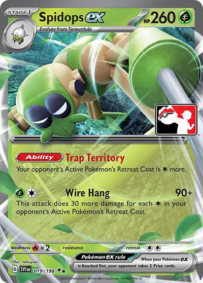 Pokemon Prize Pack Series Three Spidops ex 019/198