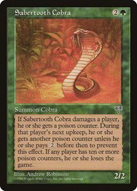 Sabertooth Cobra - Mirage Magic: The Gathering - Collectr
