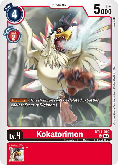 Kokatorimon - BT14-010 C - Blast Ace Booster Digimon - Collectr