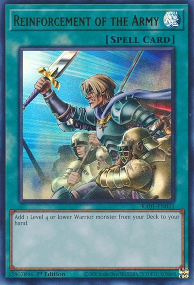 Reinforcement of the Army (UR) - RA01-EN051 - 25th Anniversary Rarity ...