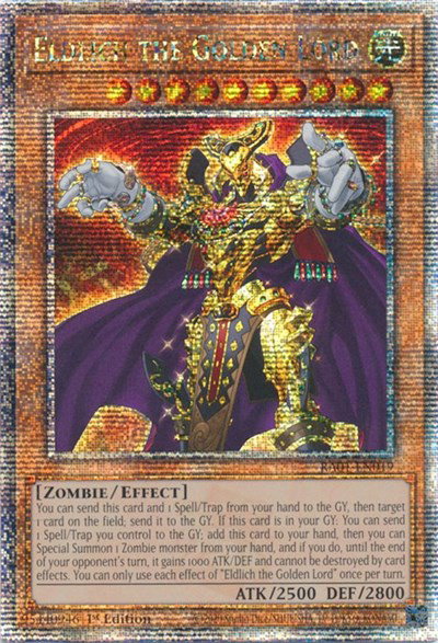 Eldlich the Golden Lord (Quarter Century Secret Rare) - RA01-EN019 ...