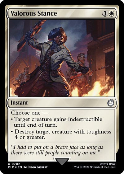 Valorous Stance (Surge Foil) - 702 - Universes Beyond: Fallout Magic ...