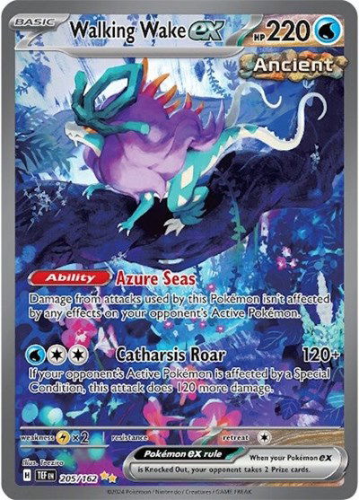 Walking Wake ex - 205/162 - Temporal Forces Pokemon - Collectr