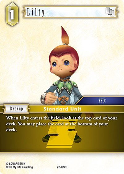 Final Fantasy TCG Hidden Hope Lilty 22-072C