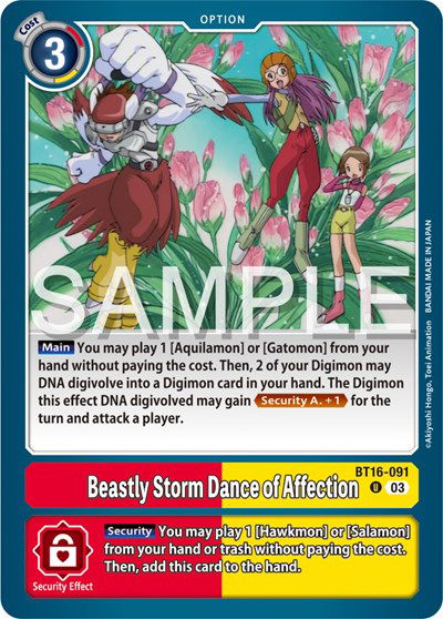 Beastly Storm Dance of Affection - BT16-091 U - Beginning Observer ...