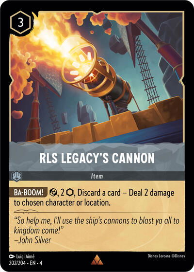 RLS Legacy's Cannon - 202/204 - Ursula's Return Lorcana - Collectr
