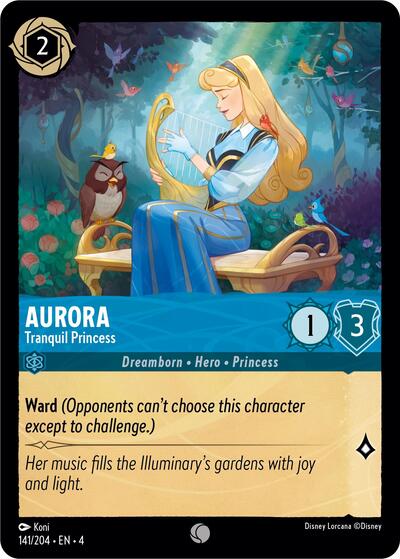 Lorcana Ursula's Return Aurora - Tranquil Princess 141/204