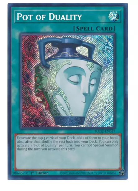 Pot of Duality (Platinum Secret Rare) - RA02-EN057 - 25th Anniversary ...