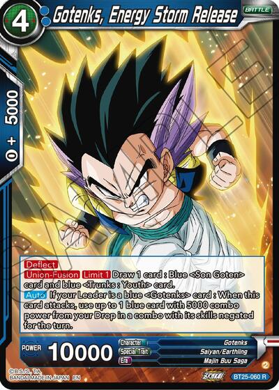 Dragon Ball Super Legend of the Dragon Balls Gotenks, Energy Storm Release BT25-060