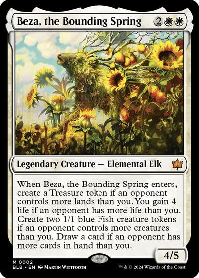 Magic: The Gathering Bloomburrow Beza, the Bounding Spring 2