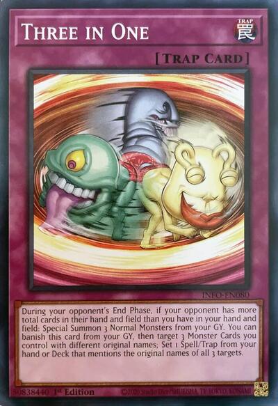 Three in One - INFO-EN080 - The Infinite Forbidden YuGiOh - Collectr