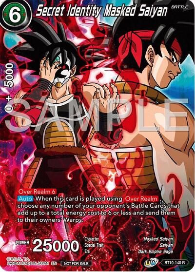Dragon Ball Super Promotion Cards Secret Identity Masked Saiyan ...