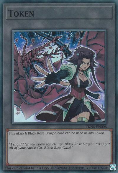 Token: Akiza & Black Rose Dragon - TKN5-EN008 - The Infinite Forbidden ...