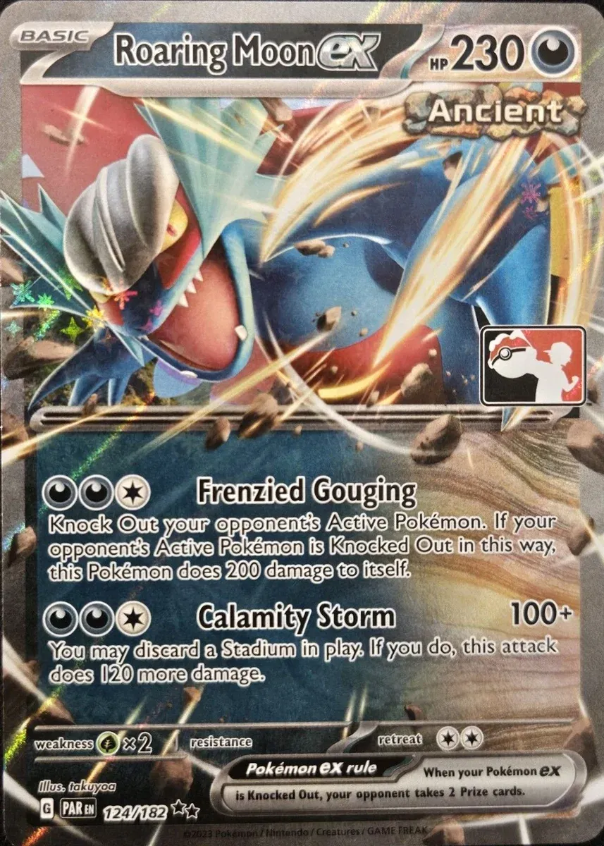 Pokemon Prize Pack Series One Roaring Moon ex 124/182