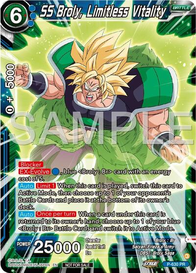SS Broly, Limitless Vitality (Zenkai Series Tournament Pack Vol.9) - P ...