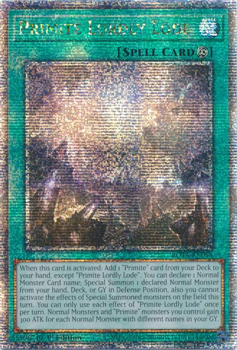 Primite Lordly Lode (Quarter Century Secret Rare) - ROTA-EN058 - Rage ...