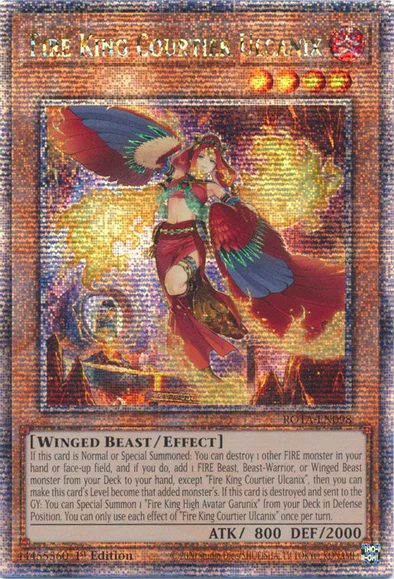 Fire King Courtier Ulcanix (Quarter Century Secret Rare) - ROTA-EN098 ...