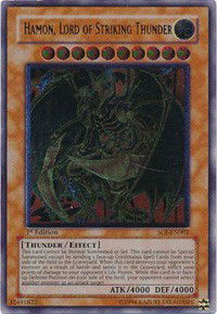 YuGiOh Shadow of Infinity Hamon, Lord of Striking Thunder (UTR) SOI-EN002