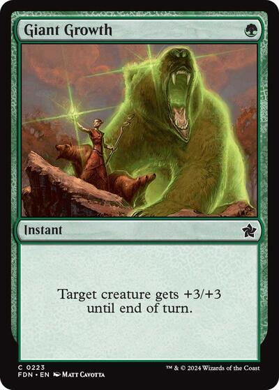 Giant Growth - 223 - Foundations Magic: The Gathering - Collectr