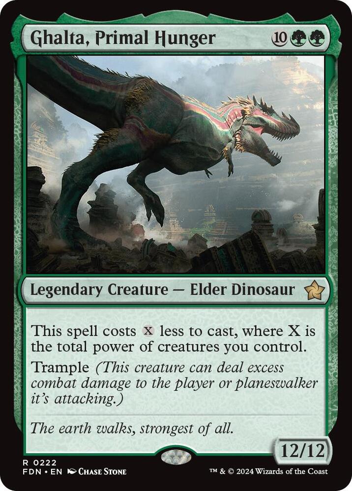 Ghalta, Primal Hunger - 222 - Foundations Magic: The Gathering - Collectr