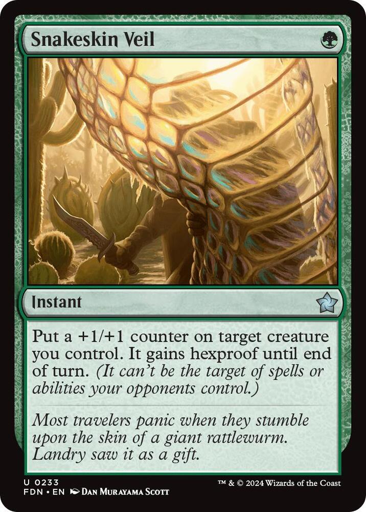 Snakeskin Veil - 233 - Foundations Magic: The Gathering - Collectr