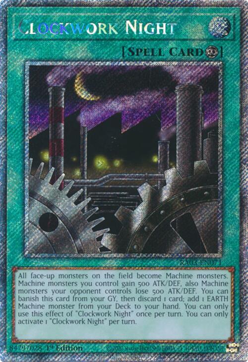 Clockwork Night (Platinum Secret Rare) - RA03-EN071 - Quarter Century ...